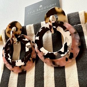 Lele Sadoughi | Jewelry | 25 Lele Sadoughi Banded Hoop Earrings Multi ...